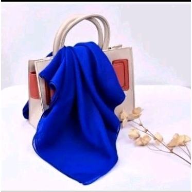 Jual Krudung Jilbab Segi empat Biru BCA /Biru Birel/Promo | Shopee Indonesia