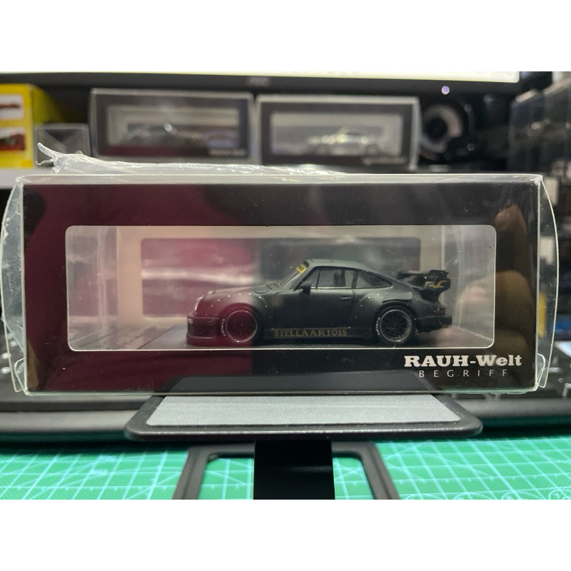 Jual Model Collect Porsche RWB 930 Stella Artois Matte Black GT Wing ...