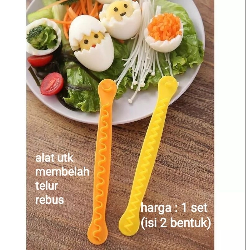 Jual Cetakan Telur Rebus Untuk Bento / Alat Cetakan Pemotong Telur ...