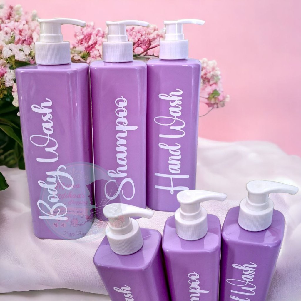 Jual Botol Kotak 500ml LILAC / UNGU FULL +Stiker Aesthetic Bottle ...