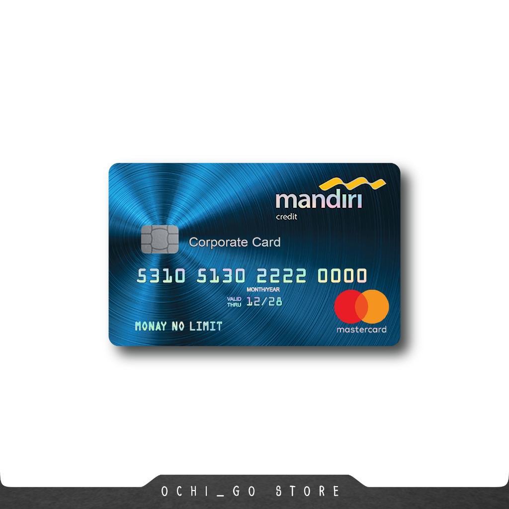 Jual Stiker Atm Garskin Skin Card Custom Bank Mandiri Sticker Kartu Atm ...