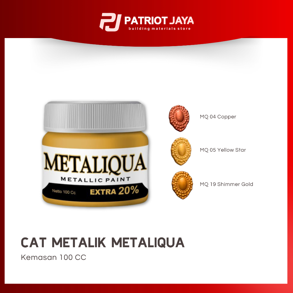 Jual Cat Metalik Metaliqua 100 cc | Shopee Indonesia