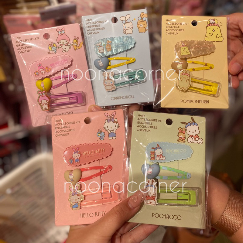 Jual Miniso x Sanrio - Hair Clips Set 3 pcs / JEPITAN RAMBUT SANRIO MY ...