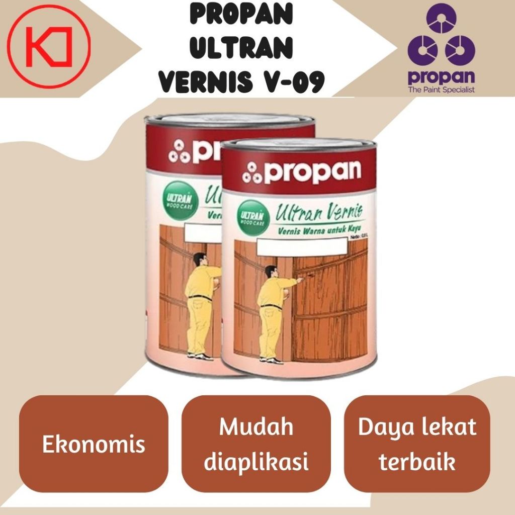 Jual ULTRAN VERNIS V-09 CAT VERNIS KAYU PROPAN 800 ML Vernis Politur ...