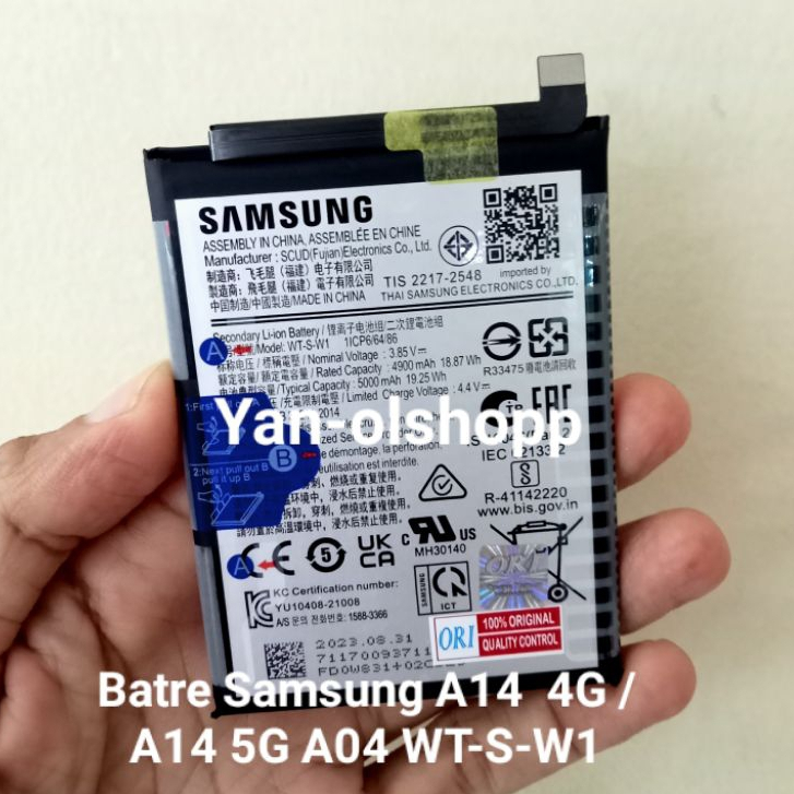 Jual Batre Baterai Batrei Samsung A14 4G / A14 5G / A04 WT-S-W1 ...