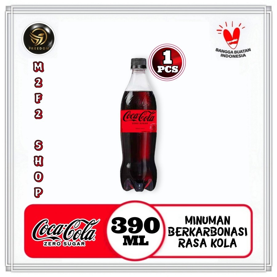 Jual Coca Cola Zero Sugar MInuman Bersoda Botol Plastik Pet - 390 ml ...