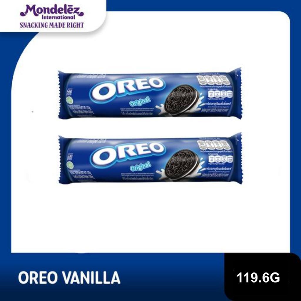 Jual Oreo Biskuit Vanilla Regular 119,6 gr x 2 | Shopee Indonesia
