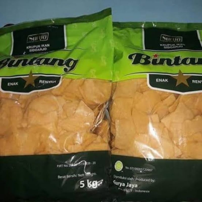 Jual Kerupuk udang cap bintang ukuran makan atau kecil 250g ( ECER ...