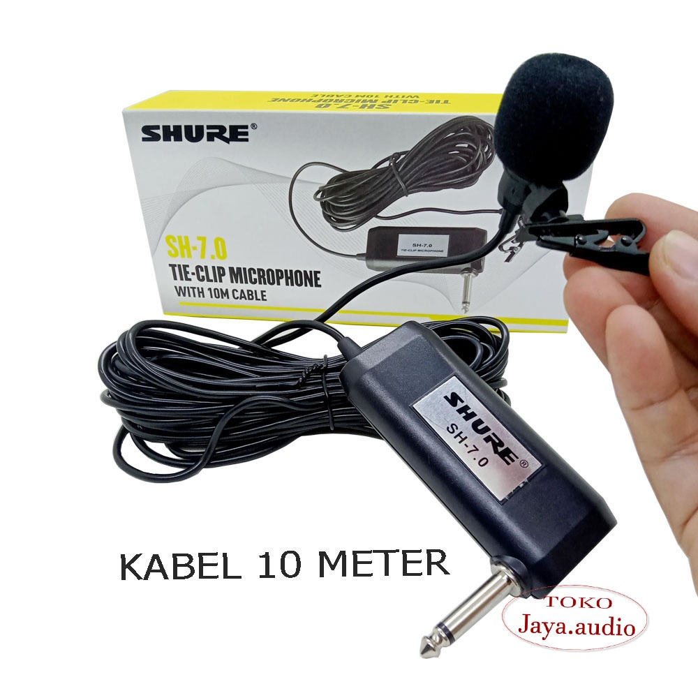 Jual Mik Jepit Clip ON Microphone Imam Sholat Kabel 10 Meter | Shopee ...