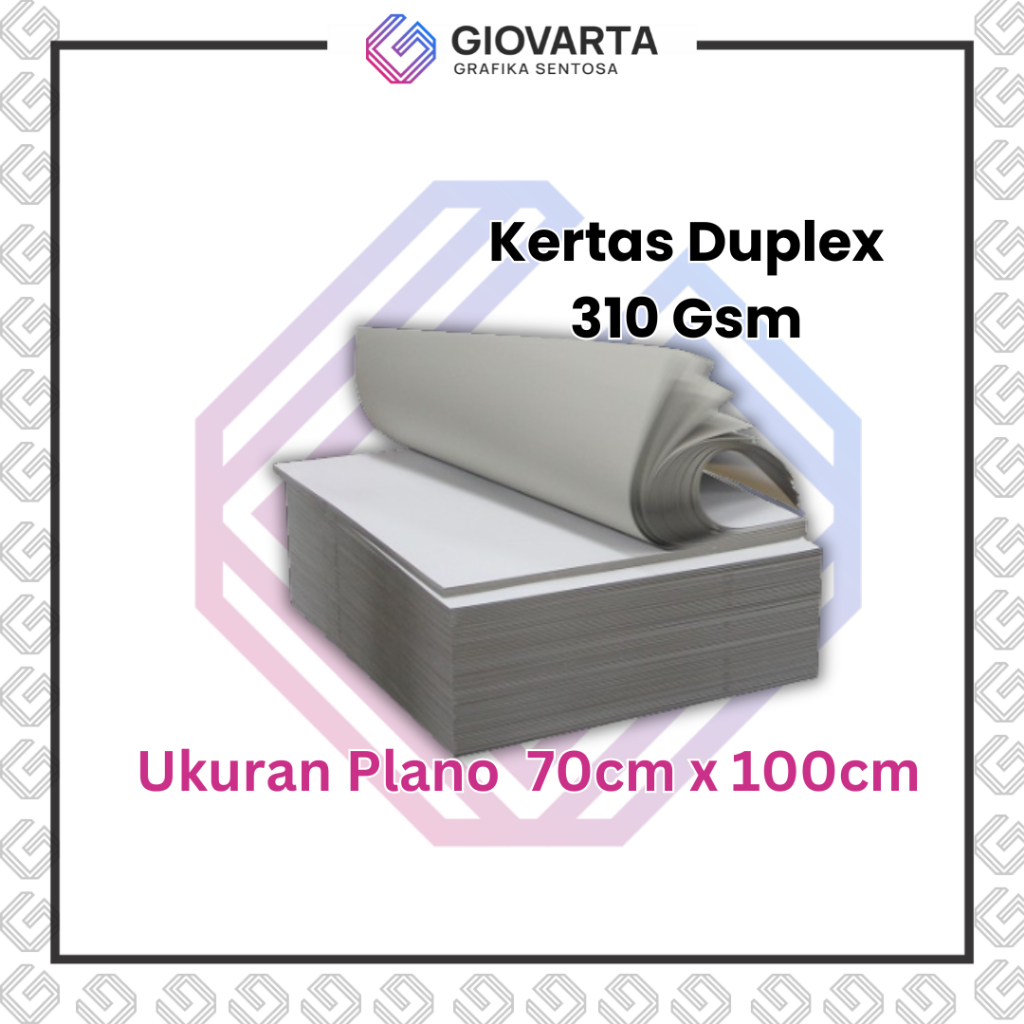 Jual Kertas Duplex 310 Gsm Ukuran Plano 70cm x 100cm | Shopee Indonesia