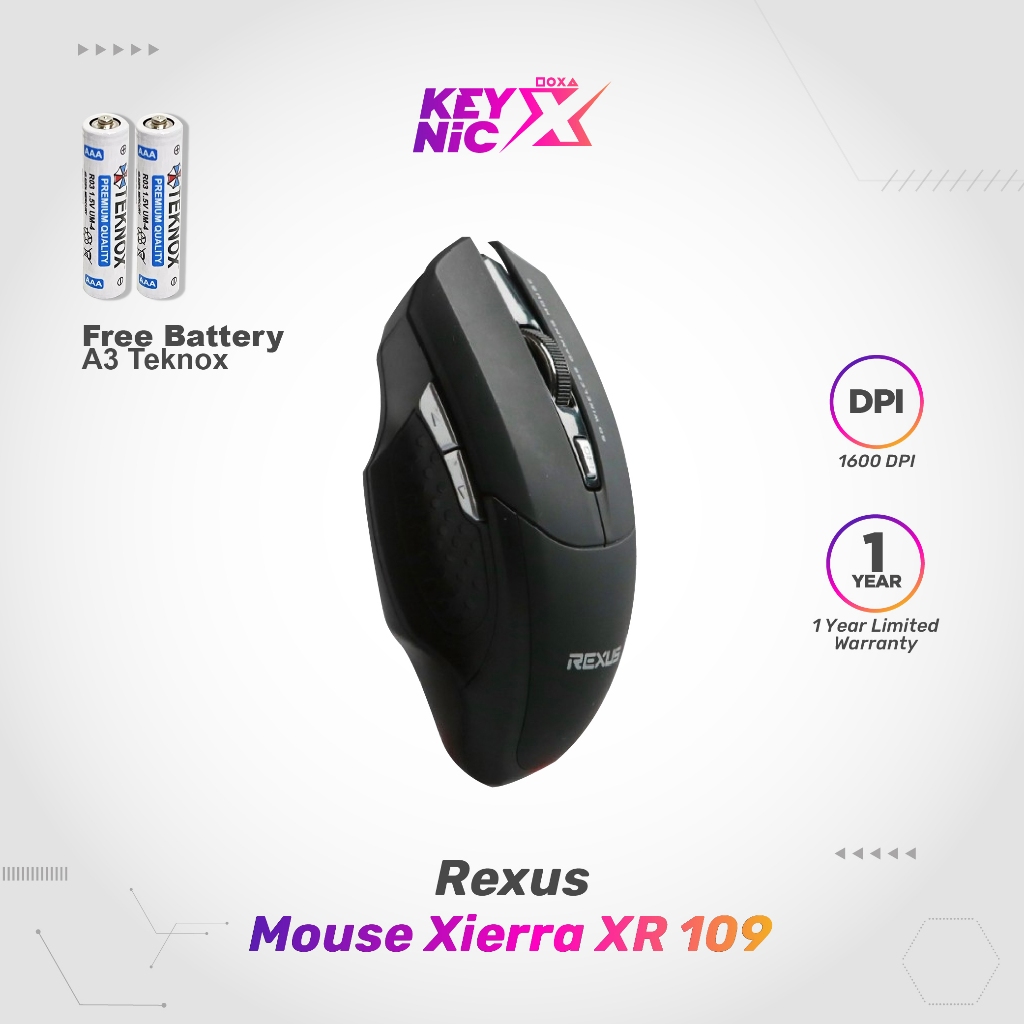 Jual Rexus Mouse Wireless Gaming Xierra RX109 6D | Shopee Indonesia