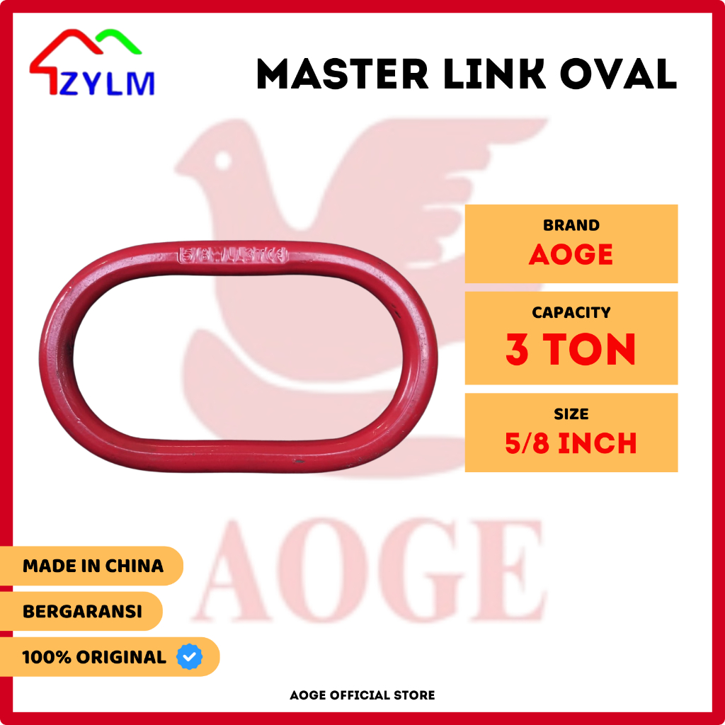 Jual AOGE Master Link Oval 3 Ton - Cincin Rantai | Shopee Indonesia