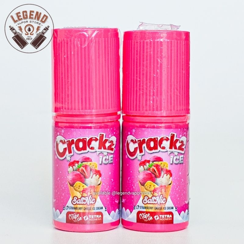 Jual SALT NIC - LIQUID CRACKZ ICE Strawberry Cheese Ice Cream 30ML 25MG ...