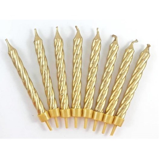 Jual Lilin Ulir Gold isi 10 + bubble +dus | Shopee Indonesia