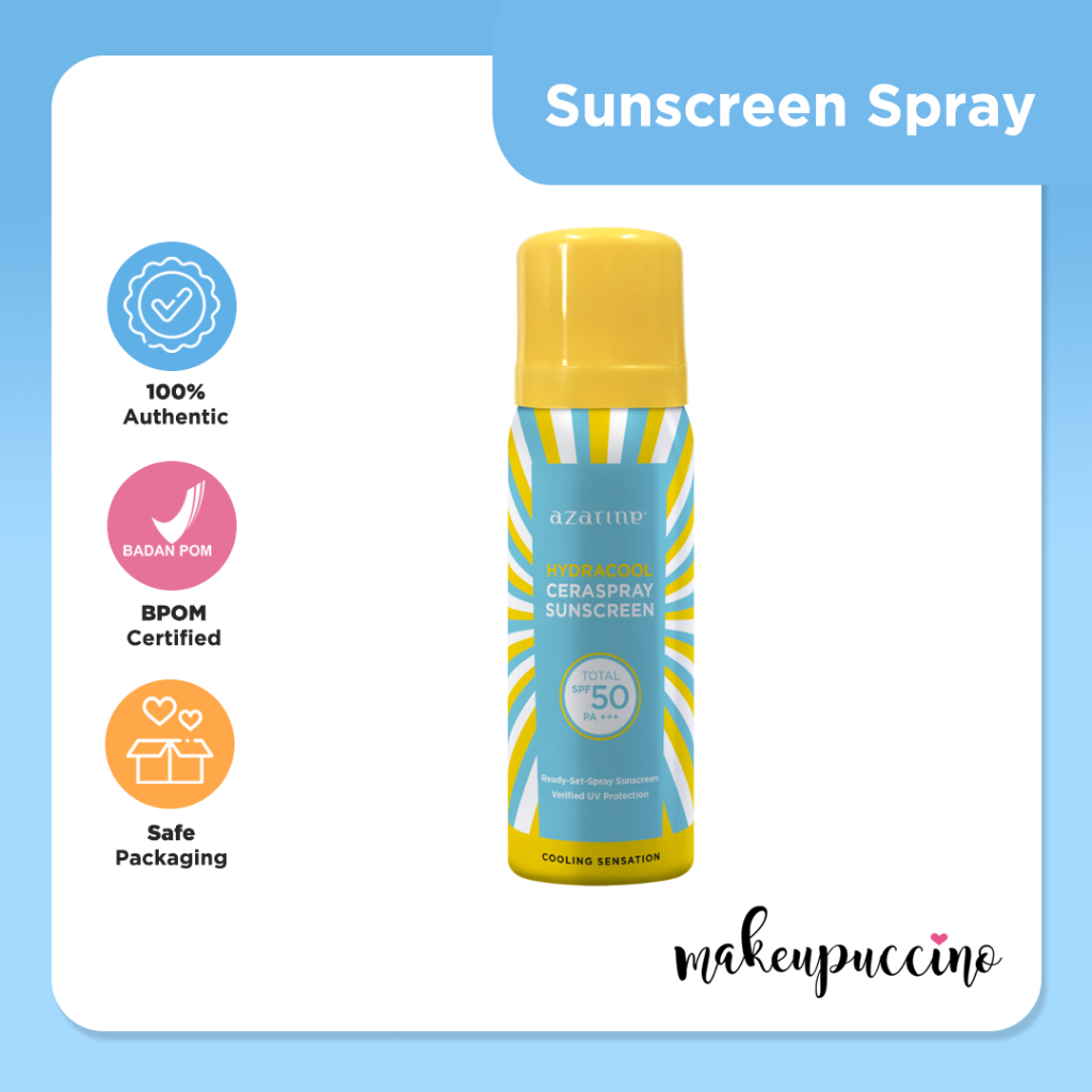Jual Azarine Sunscreen Moisturiser SPF35 PA+++ 40ml/ Ceraspray ...