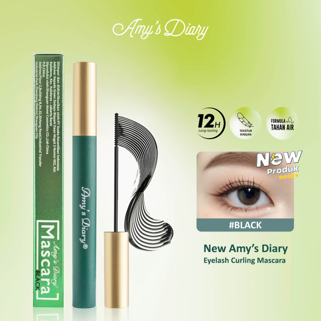 Jual [BPOM] Amy's Diary Eyelash Curling Mascara Waterproof Long-Lasting | Shopee Indonesia