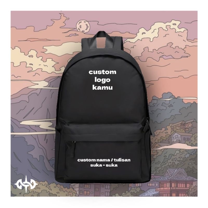 Jual TAS SEKOLAH CUSTOM KASTEM SATUAN BACKPACK RANSEL Y2K METAL TIKTOK ...
