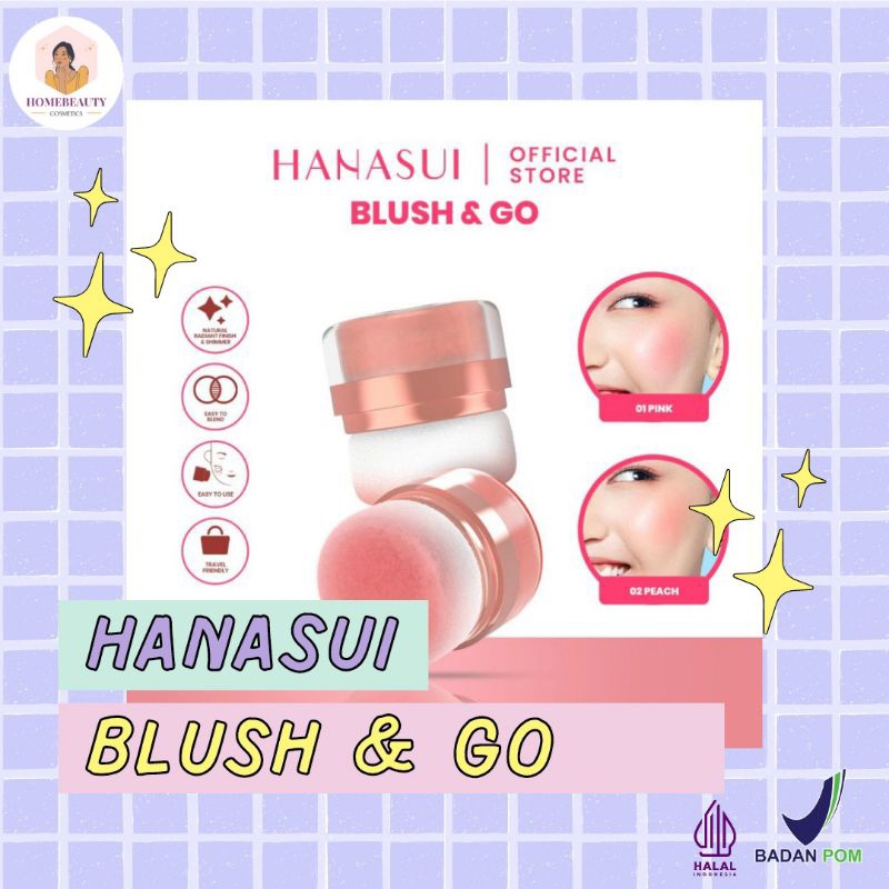 Jual HANASUI Perfect Cheek Blush & Go || Blush on hanasui | Shopee ...