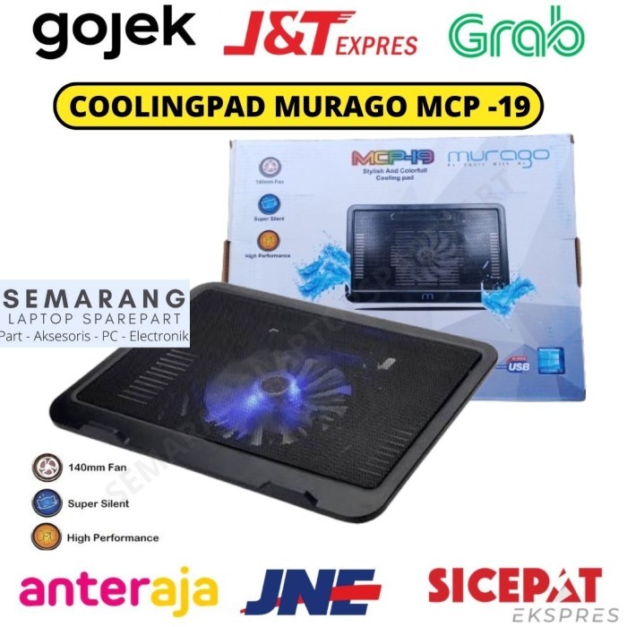 Jual COOLINGPAD MURAGO MCP-19 Kipas Pendingin Laptop Cooler Cool pad Murah | Shopee Indonesia