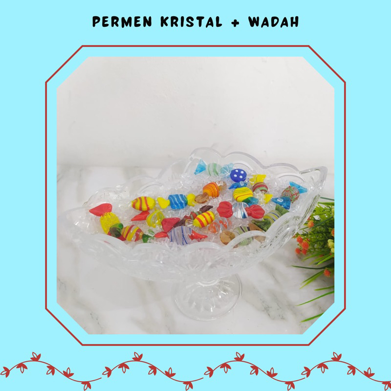 Jual Permen kristal 1 set ( Permen kristal, toples kristal, toples ...