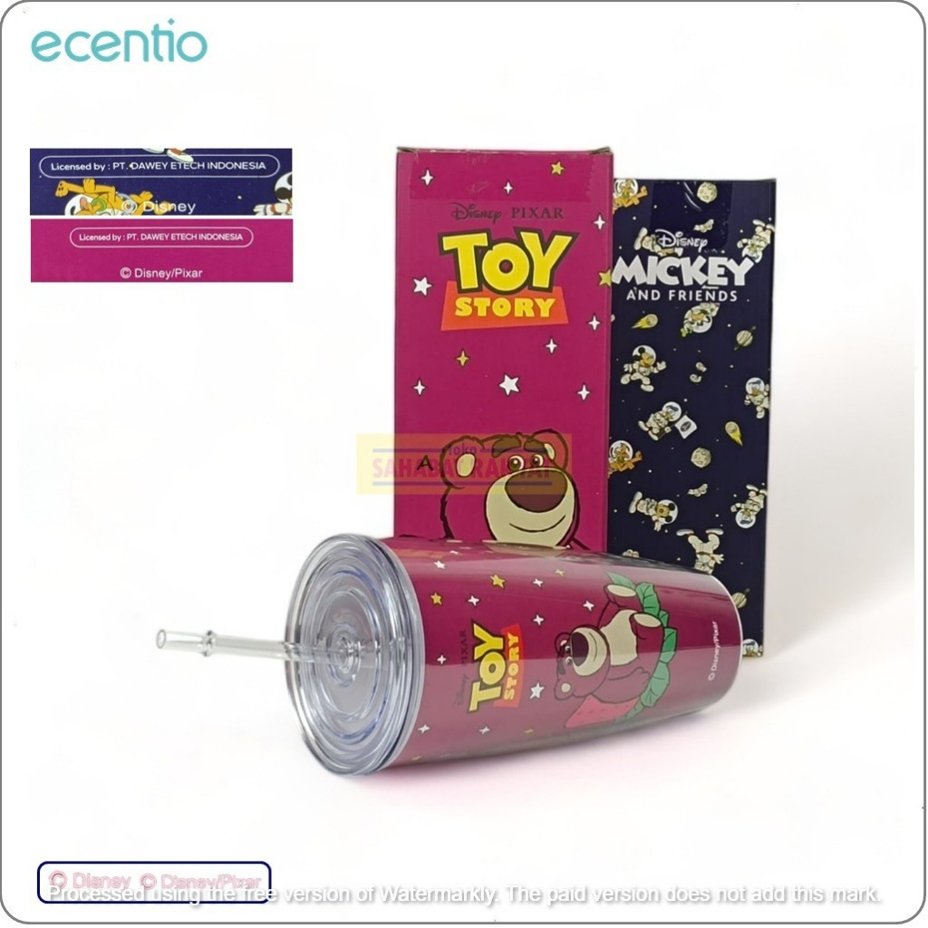 Jual Tumbler/Gelas Exclusive Lapisan Ganda Edisi Disney Mickey & Lotso ...