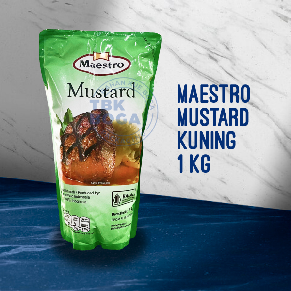 Jual Maestro Mustard 1 Kg Saus Sauce Kuning | Shopee Indonesia