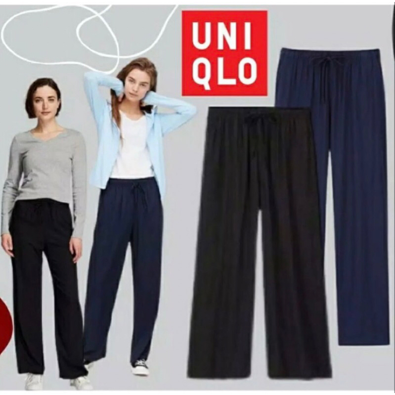 Jual UNIQLO Celana Kulot Hitam (Original) | Shopee Indonesia