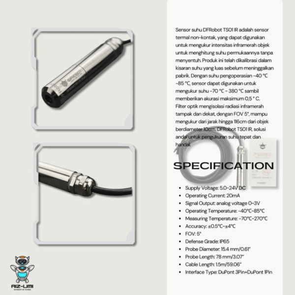 Jual TS01 Non-Contact Analog Infrared Temperature Sensor Diskon ...