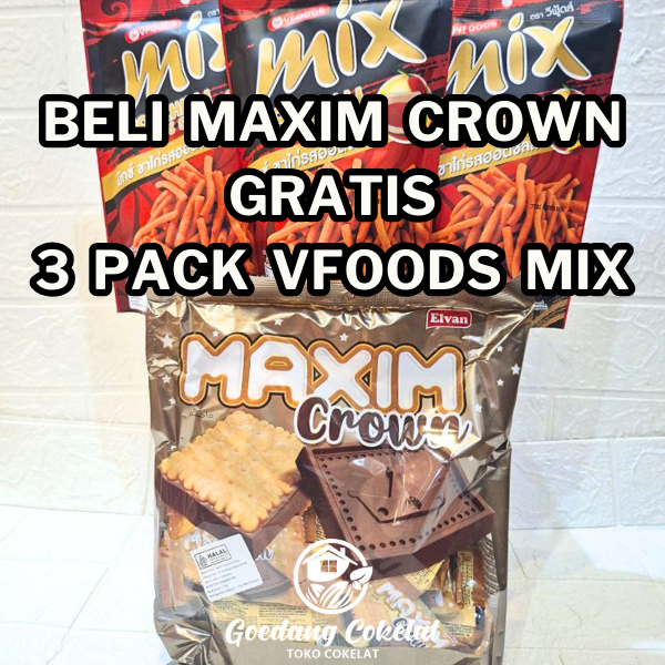 Jual ELVAN MAXIM Crown With Biscuit Chocolate 275g | Shopee Indonesia