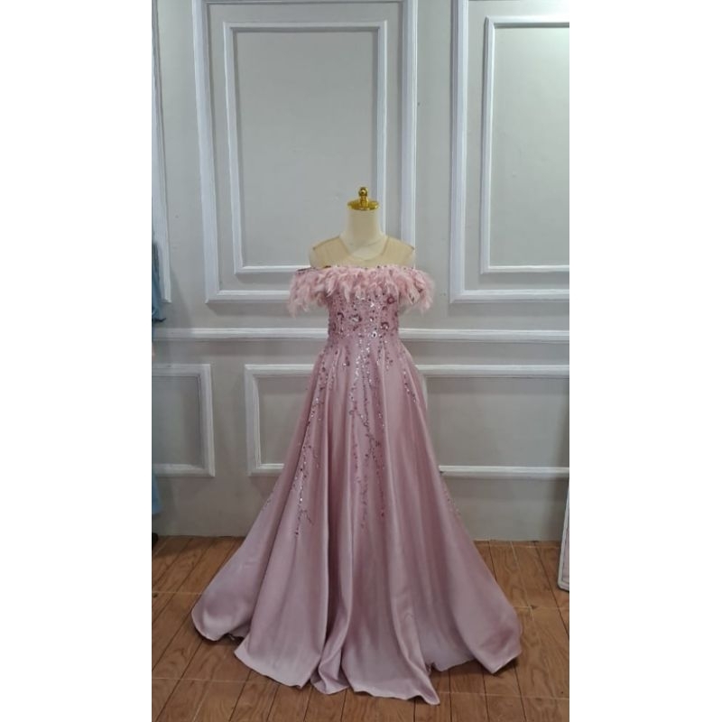 Jual Dress pesta tile payet sequin / gaun bridesmaids / Baju singer ...