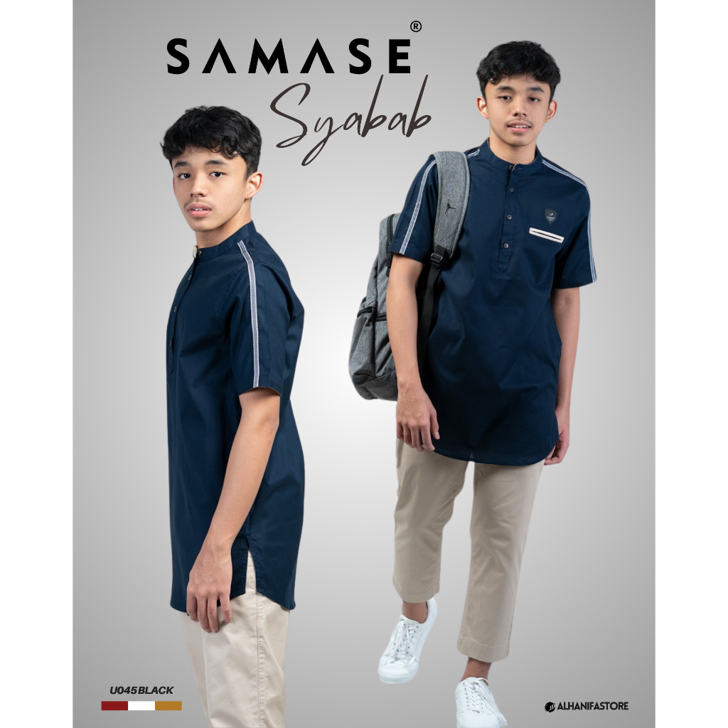 Jual SAMASE BAJU KOKO REMAJA KOKU REMAJA U045 KURTA SYABAB LENGAN PENDEK | Shopee Indonesia