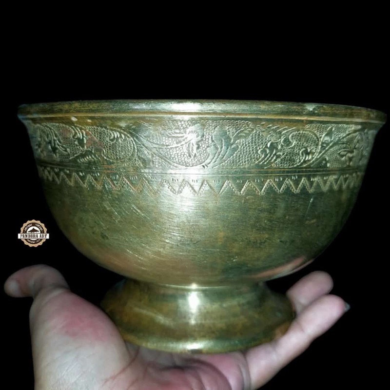 Jual Bokor ukir kuningan KUNO size MEDIUM | Shopee Indonesia