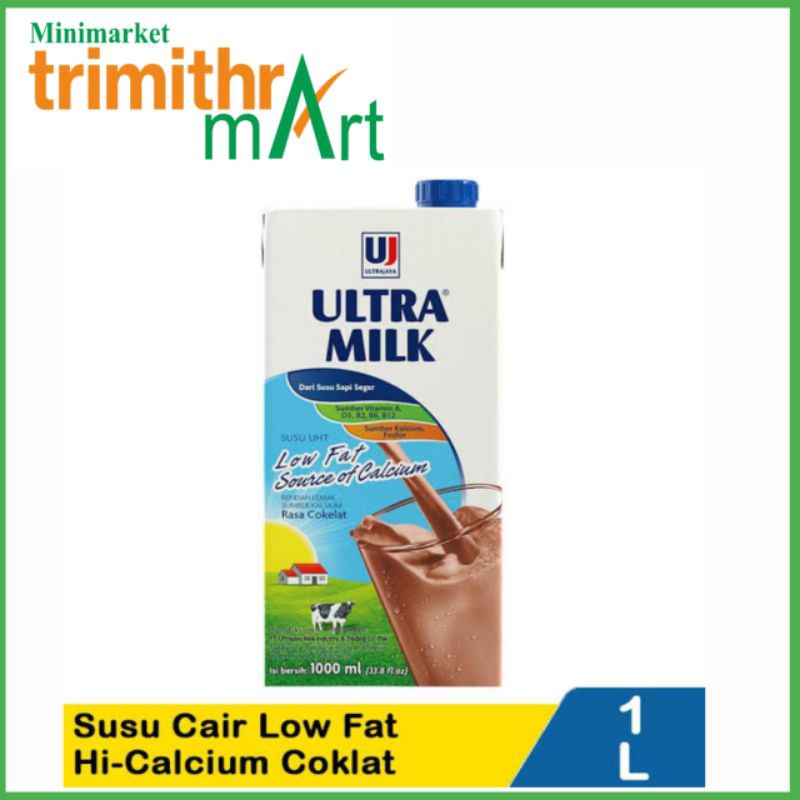 Jual SUSU UHT ULTRAMILK LOW FAT 1LT | Shopee Indonesia