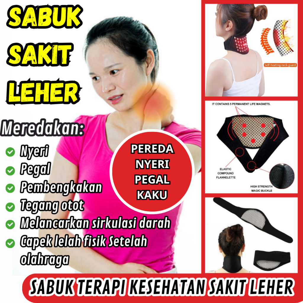 Jual Terapi Leher Kaku Sabuk Leher Meredakan Pembengkakan Melemaskan Tegang otot Melancarkan ...