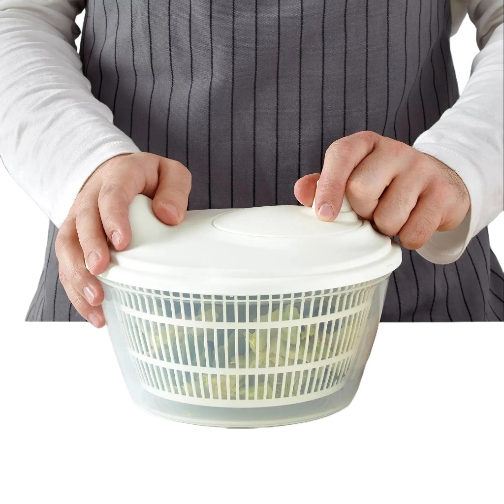 Jual 864 - Pengering Sayuran Putar Salad Spinner Bowl Peniris Buah ...