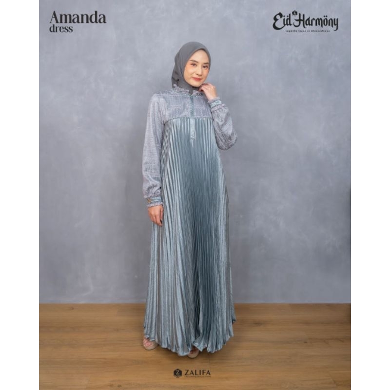 Jual AMANDA DRESS ZALIFA RAYA SERIES ORIGINAL | Shopee Indonesia