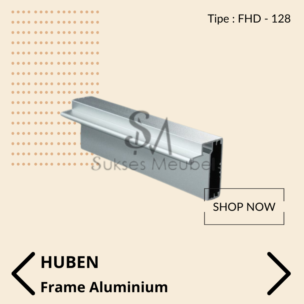 Jual HUBEN Frame Handle 3 Meter FHD 128 | Profil / Frame Handle ...