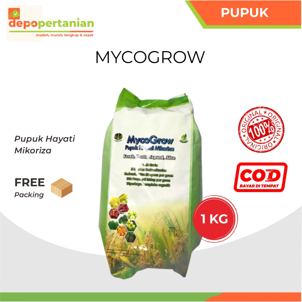 Jual Depo Pertanian - Mycogrow Pupuk Hayati Mikoriza 1 kg Pupuk Tanaman ...