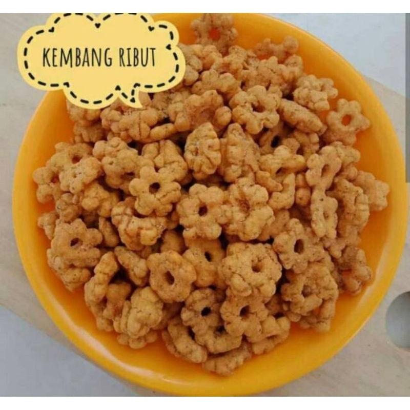 Jual Ribut Snack/kembang Ribut Kemasan 500gram/ ribut snack#snack ...