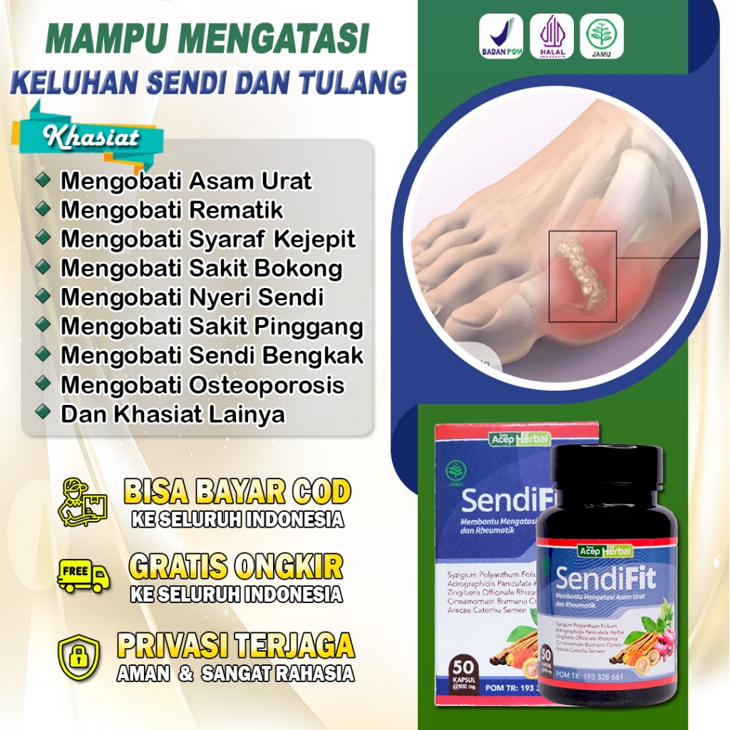 Jual Obat Asam Urat Tulang dan Sendi Urat Kejepit Rematik Asam Urat ...