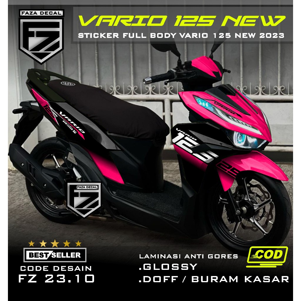 Jual (COD)Decal stiker vario 125 new 2022 2023 Full Body simpel grafis terbaru - Sticker variasi ...