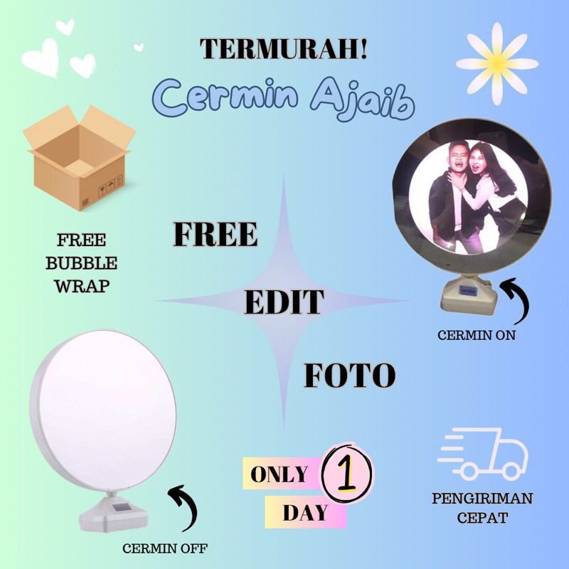 Jual [BISA COD] Kado Wisuda / Magic Mirror / Cermin Ajaib Free Foto ...