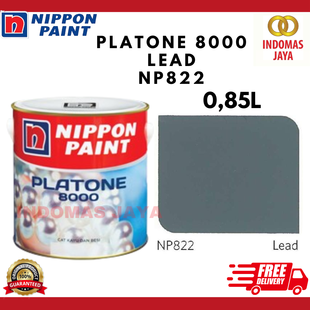 Jual NIPPON PAINT PLATONE 8000 LEAD NP822 0,85L | Shopee Indonesia