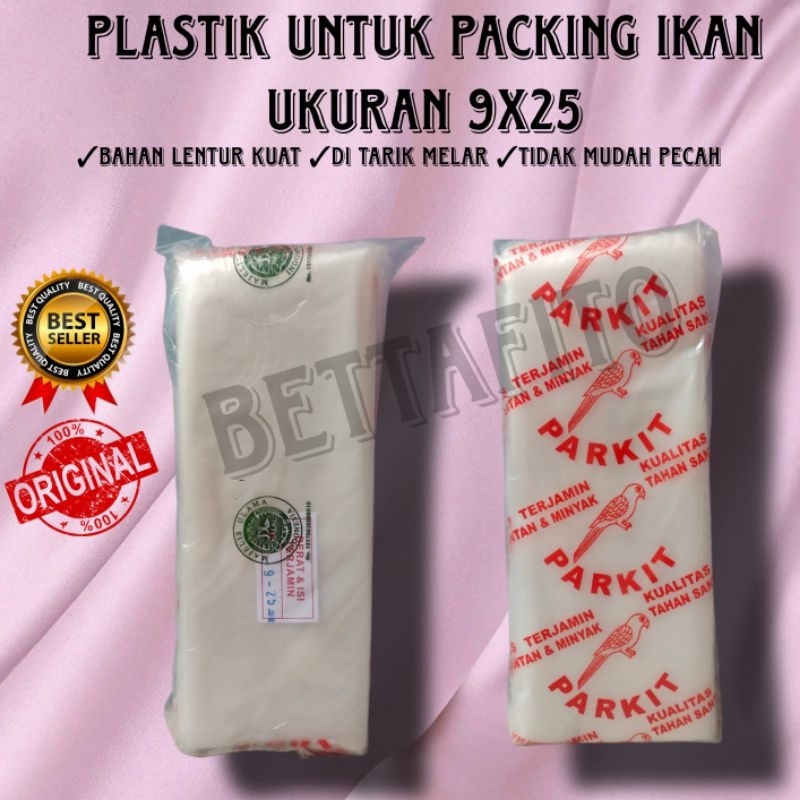 Jual plastik parkit ukuran 9x25 untuk packing ikan | Shopee Indonesia