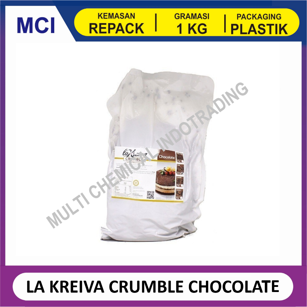 Jual REPACK - CHOCOLATE LA KREIVA CRUMBLE FINE TOPPING 1 KG | Shopee ...
