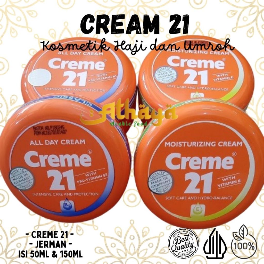 Jual Krim Pelembab Arab Creme 21 Pro Vitamin B5 E All Day Cream ...