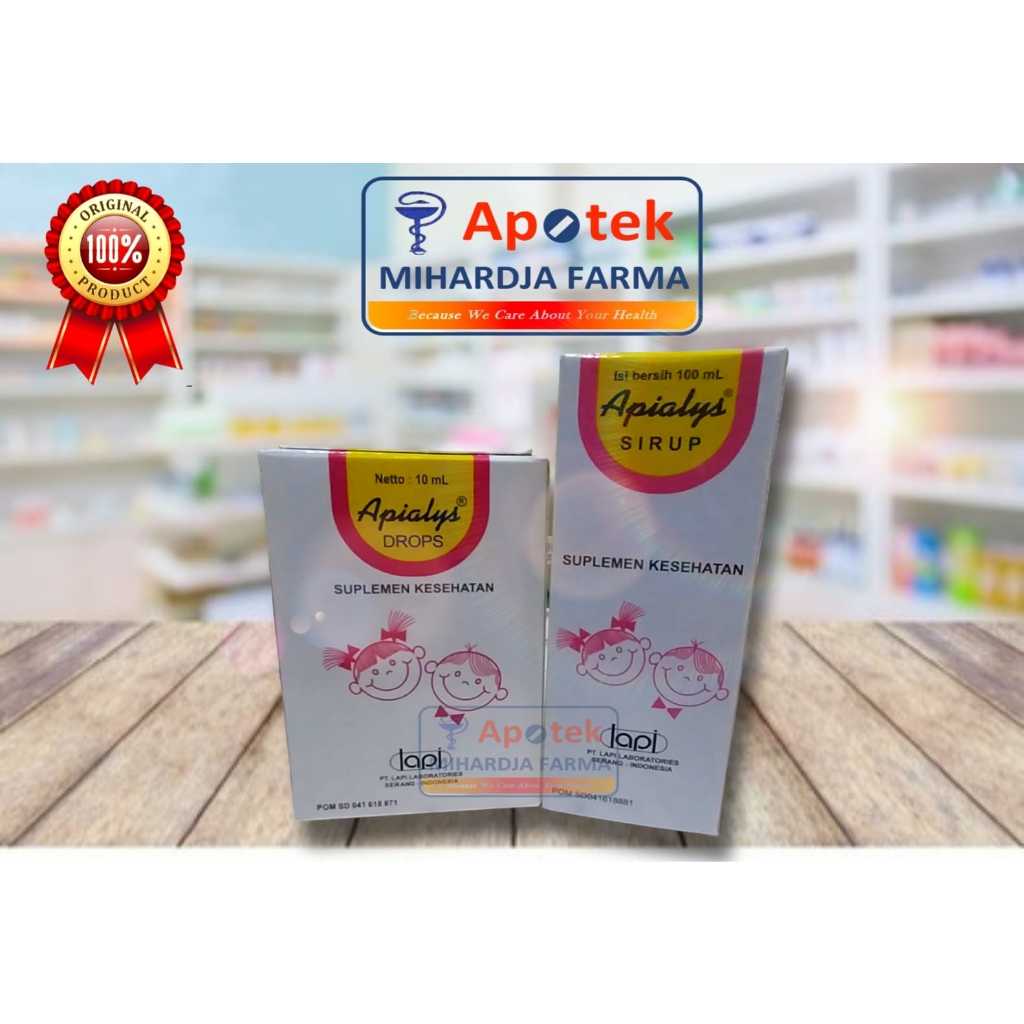 Jual Apialys Drops 10 ml - Apialys Syrup 100 ml / Suplemen Kesehatan ...
