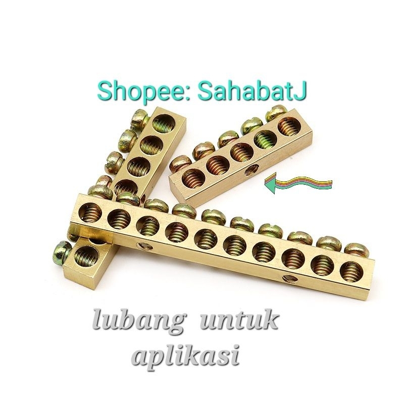 Jual Terminal Kabel Blok 3 / 5 / 7 / 10 / 12 / 15 Baut Lubang Pole ...