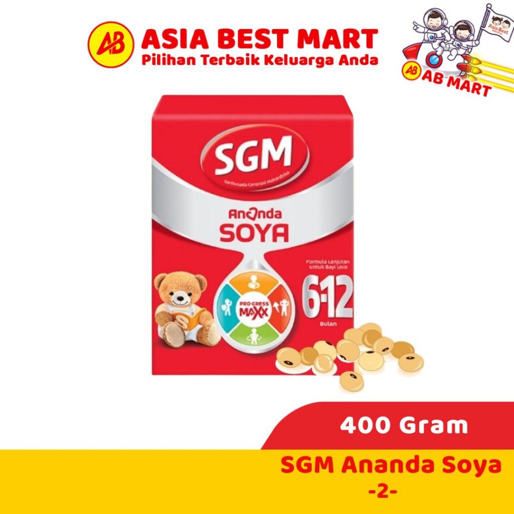 Jual Sgm Soya Ananda 2 400 Gr Susu Formula Untuk Bayi 6-12 Bulan ...