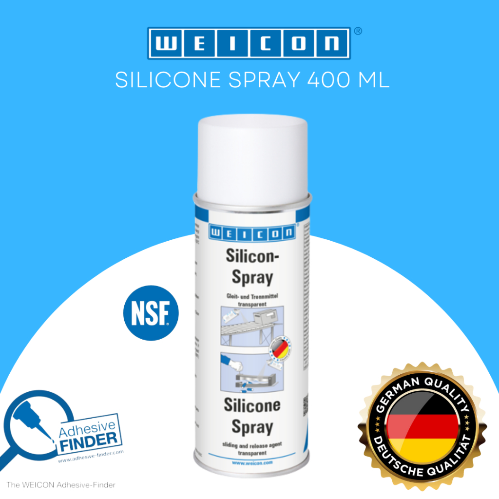 Jual WEICON Silicone Spray 400ml Lubricant Pelumas Area Plastik Logam ...